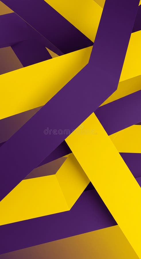 Purple Yellow Geometric Patterns Abstract Vector Digital Design ...