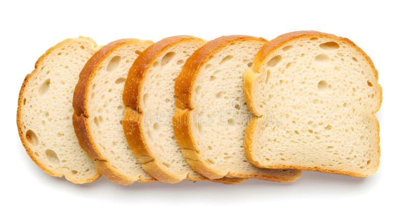 Bread slices isolated stock image. Image of food, fresh - 361352089