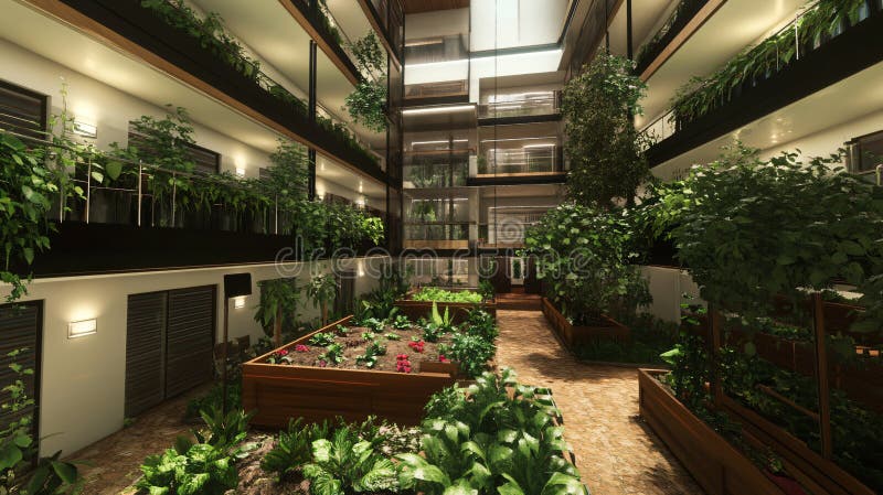 Vertical Farming, Modern Farming Stock Image - Image of scientific ...