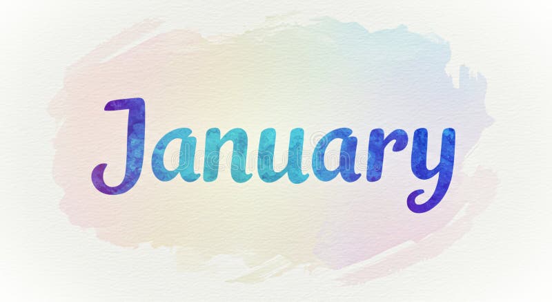 Word january stock illustration. Illustration of month - 361377746