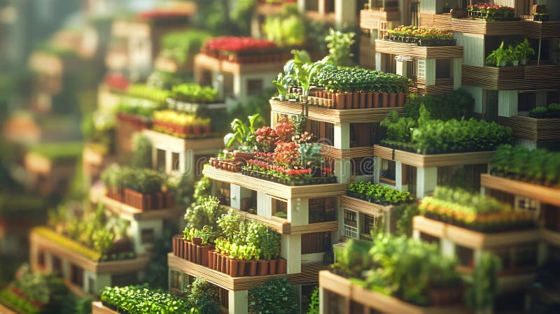 Vertical Farming, Modern Farming Model Stock Photo - Image of design ...