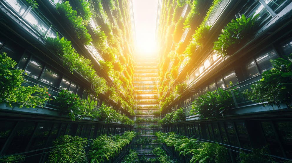 Vertical Farming, Modern Farming Stock Image - Image of shortage ...