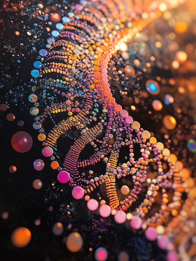 Colorful DNA Structure Representing Science and Evolution Stock Photo ...