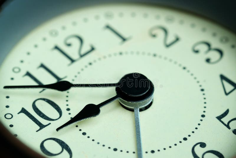 Image of the Alarm Clock Face Nine O`clock.Time Concept Stock Photo ...