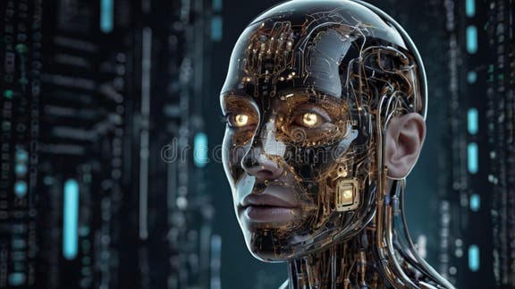 An Image of an Android S Head, Done in a Realistic Style Stock ...