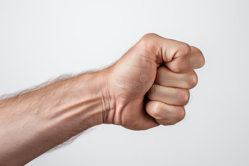 Angry Hand Gesture on White Background Stock Illustration ...