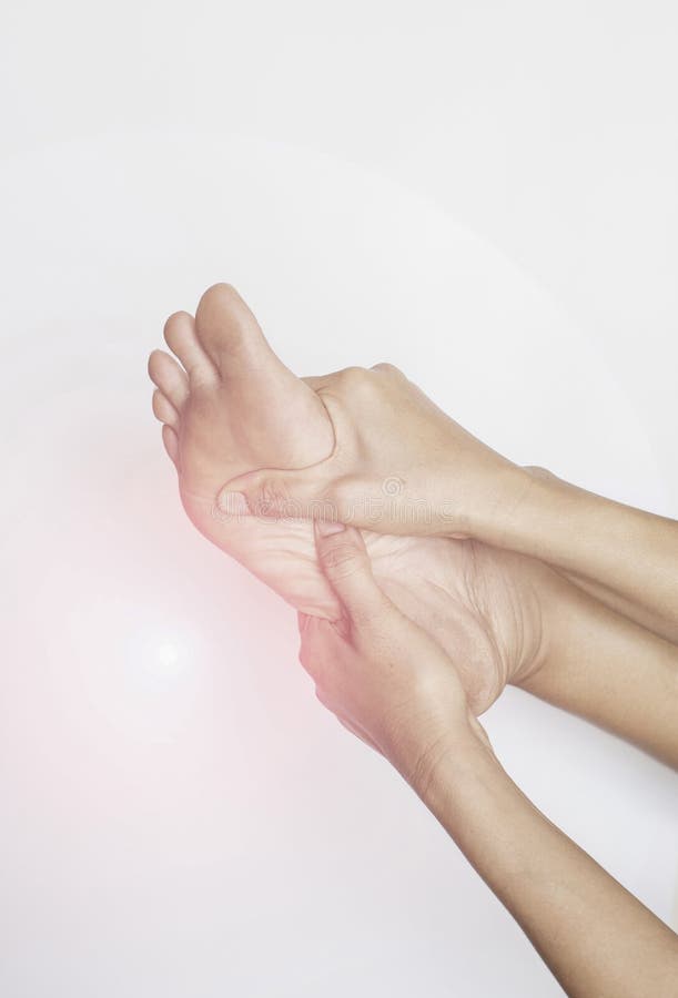 The Image of the Ankles of the Feet Showing the Symptoms Have Problems ...