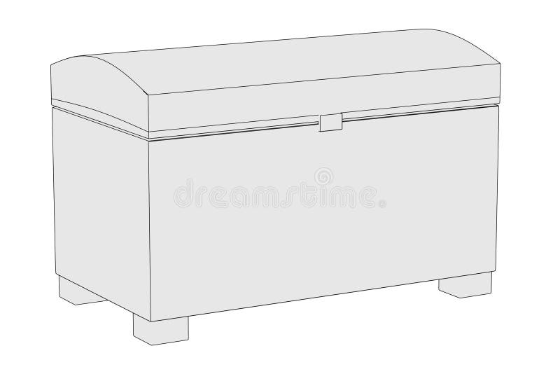 Image of antique chest stock illustration. Illustration of toon - 36906954