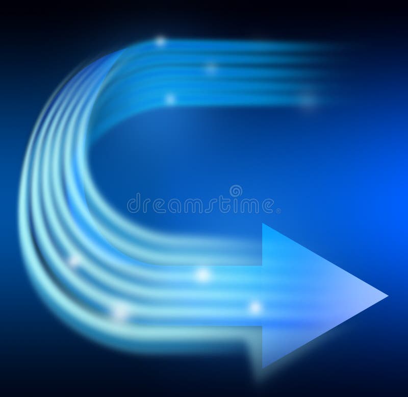 Image of Arrow in Motion Leaving a Trail. Stock Illustration ...