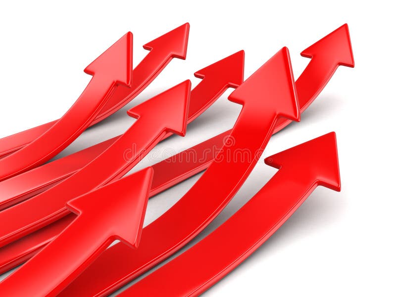 Image of Arrows up stock illustration. Illustration of digitally - 82333451