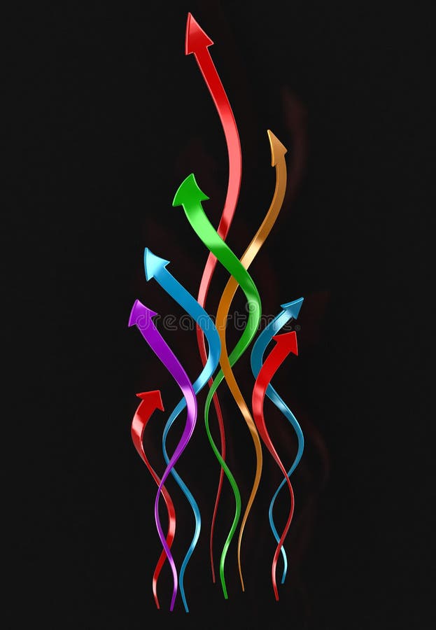 Image of Arrows up stock illustration. Illustration of performance ...