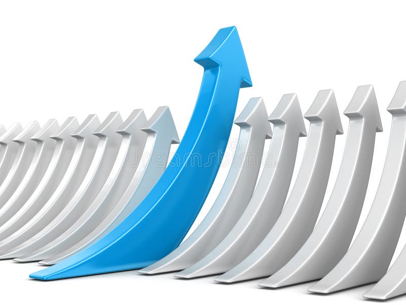 Image of Arrows up stock illustration. Illustration of blue - 85536487