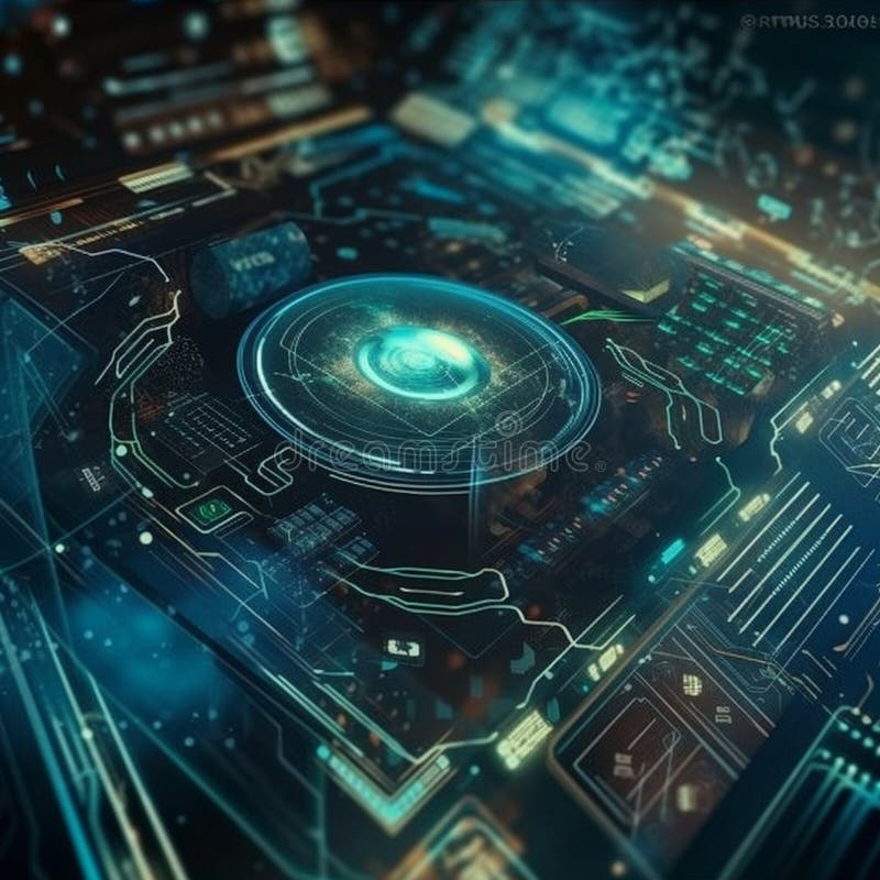 Image of Artificial Intelligence of the Future Stock Illustration ...