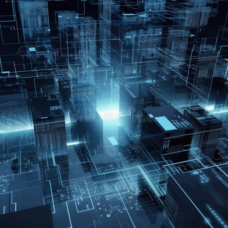 Image of Artificial Intelligence of the Future Stock Illustration ...