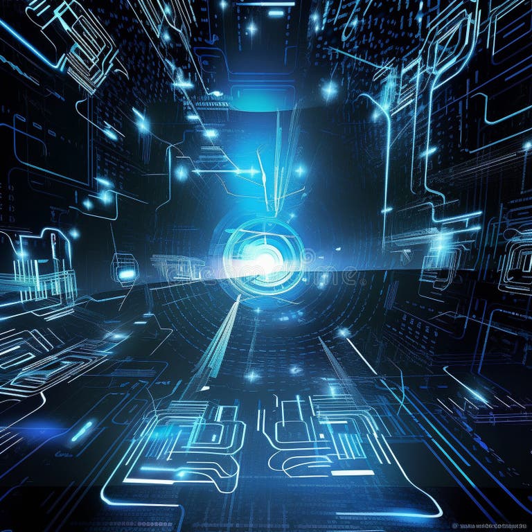 Image of Artificial Intelligence of the Future Stock Illustration ...