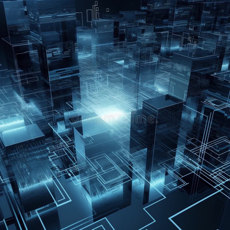 Image of Artificial Intelligence of the Future Stock Illustration ...