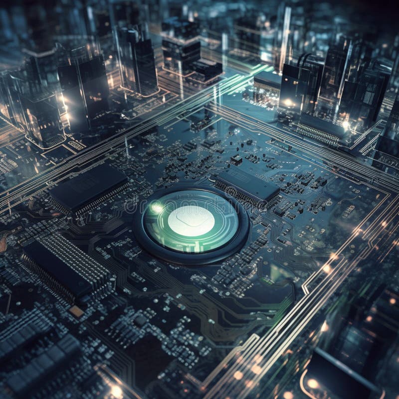 Image of Artificial Intelligence of the Future Stock Illustration ...