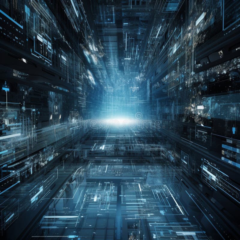 Image of Artificial Intelligence of the Future Stock Illustration ...