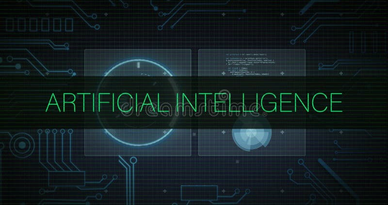 Image Of Artificial Intelligence Text Circuit Board And Data Processing Stock Image Image Of