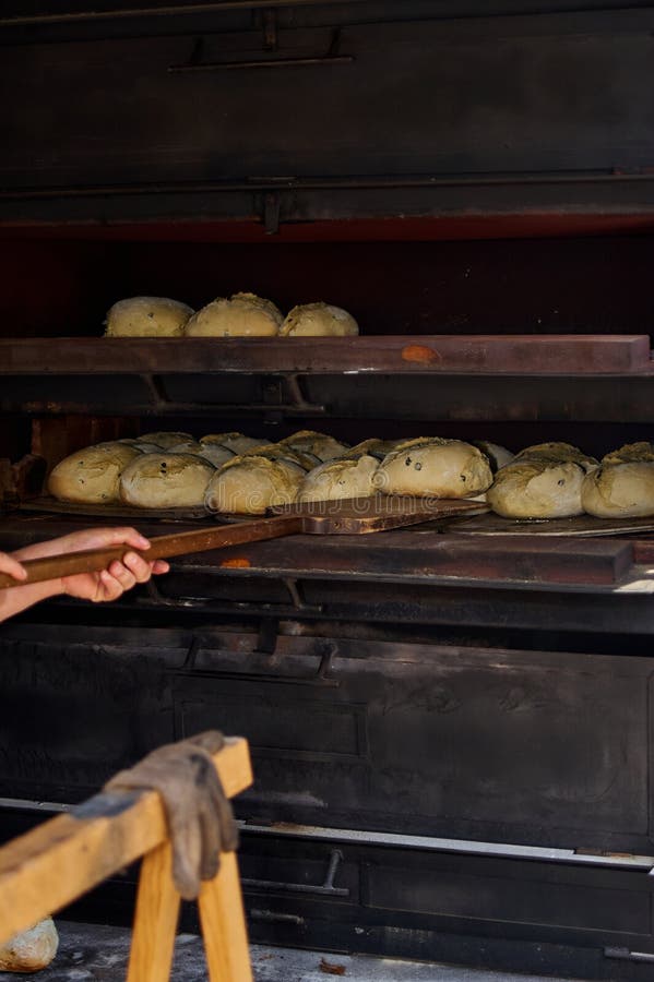 Baking Process in an Industrial Bakery Stock Photo - Image of homemade ...