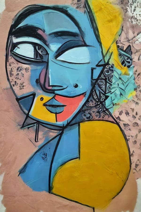 Image of the Artist Picasso Concept of Arts Mixed with Loish Style and ...