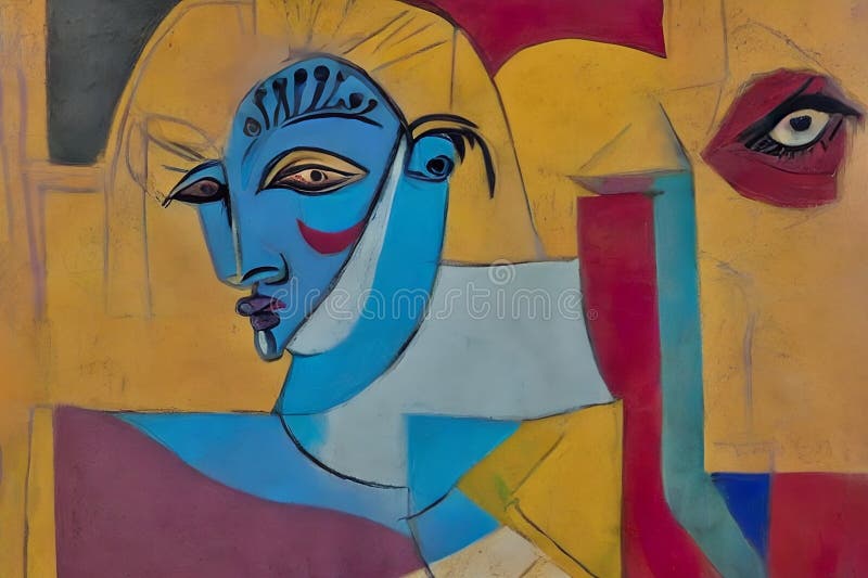 Image of the Artist Picasso Concept of Arts Mixed with Loish Style and ...