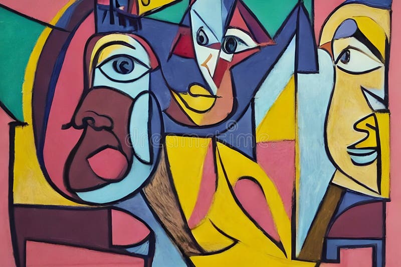 Image of the Artist Picasso Concept of Arts Mixed with Loish Style and ...