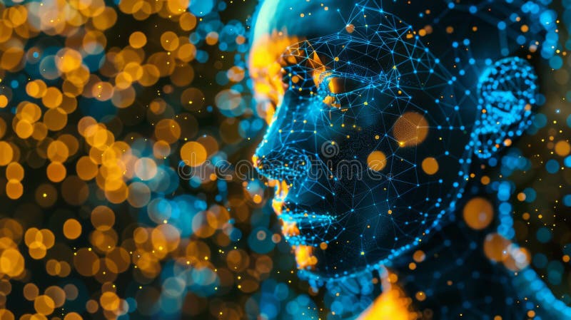 Image Associated with Ideas of Information Revolution. Virtual Thinking ...