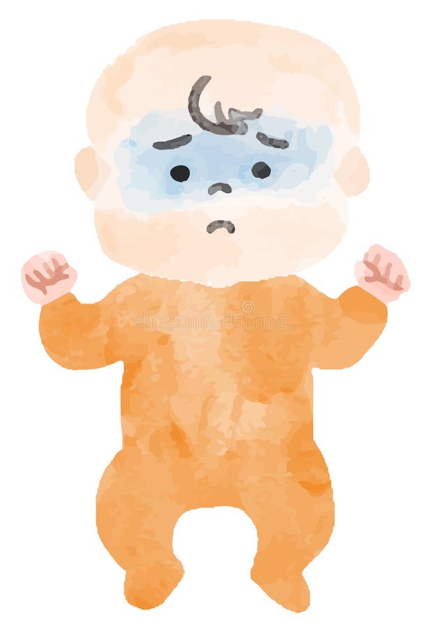 The Image of a Baby with Bad Complexion Stock Vector - Illustration of ...