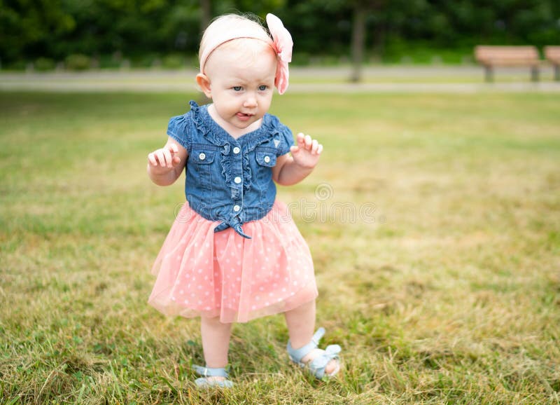 Baby playing outside stock image. Image of little, outdoor - 122238573
