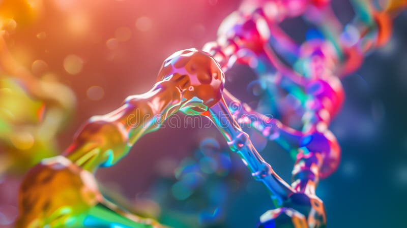 Image of Bacteria Under a Microscope, Science Banner Illustration ...