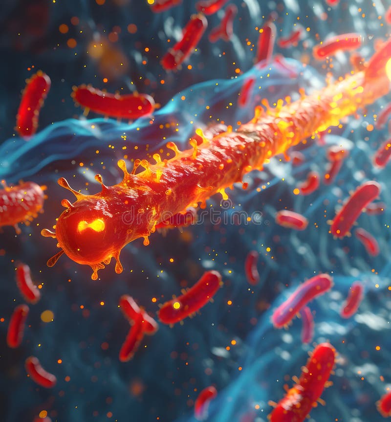 Image of Bacterial Bacteria Microbe 3d Rending High Quality Photo Stock ...