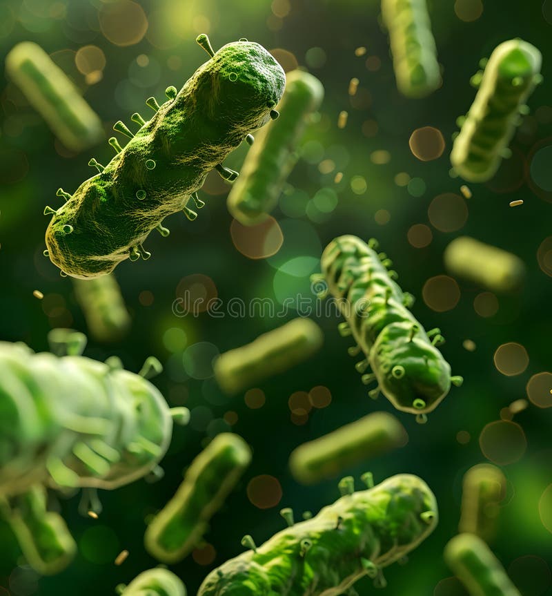 Image of Bacterial Bacteria Microbe 3d Rending High Quality Photo Stock ...