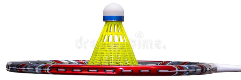 Badminton Rackets and Shuttlecock As a Panoramic Shot Stock Image ...