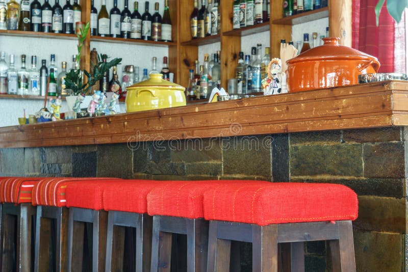 Bar Counter of Els Quatre Gats Cafe in Barcelona, Spain Editorial Photo ...