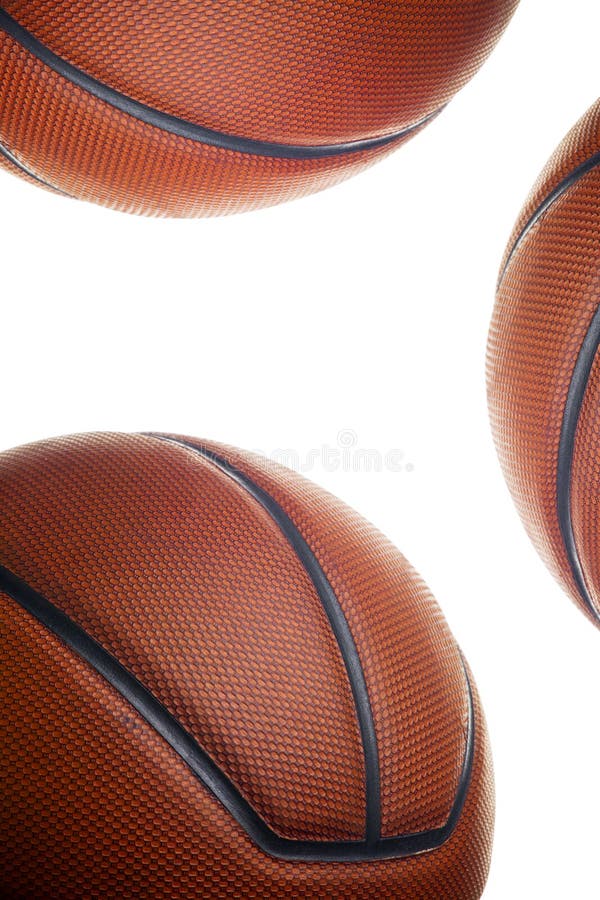 Image of Basketball White Background Stock Image - Image of leather ...