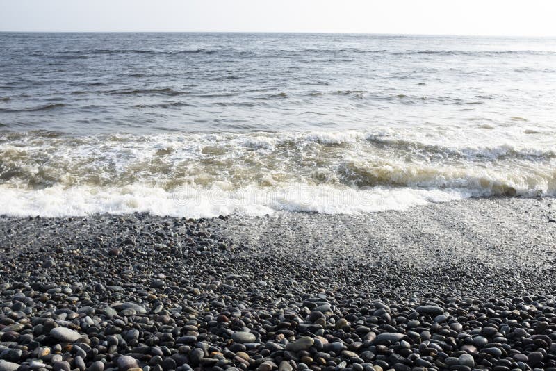 Image of a Beach with Pebbles in Lima Peru. Stock Photo - Image of ...