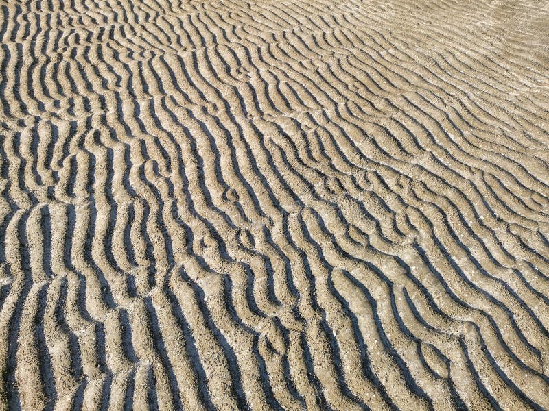 Beach sand stripes view stock image. Image of horizon - 193718283