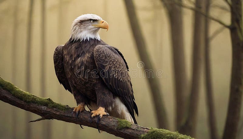 Beautiful and Almighty Bald Eagle Portrait Stock Image - Image of ...