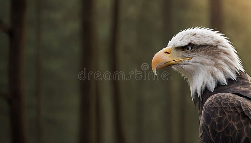 Beautiful and Almighty Bald Eagle Portrait Stock Image - Image of bald ...