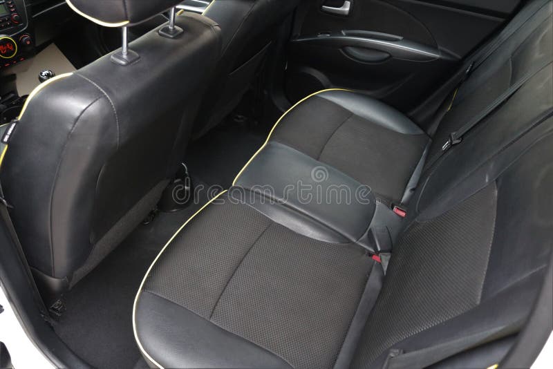 Image of Beautiful Car Cabin. Stock Image - Image of empty, rear: 168443011