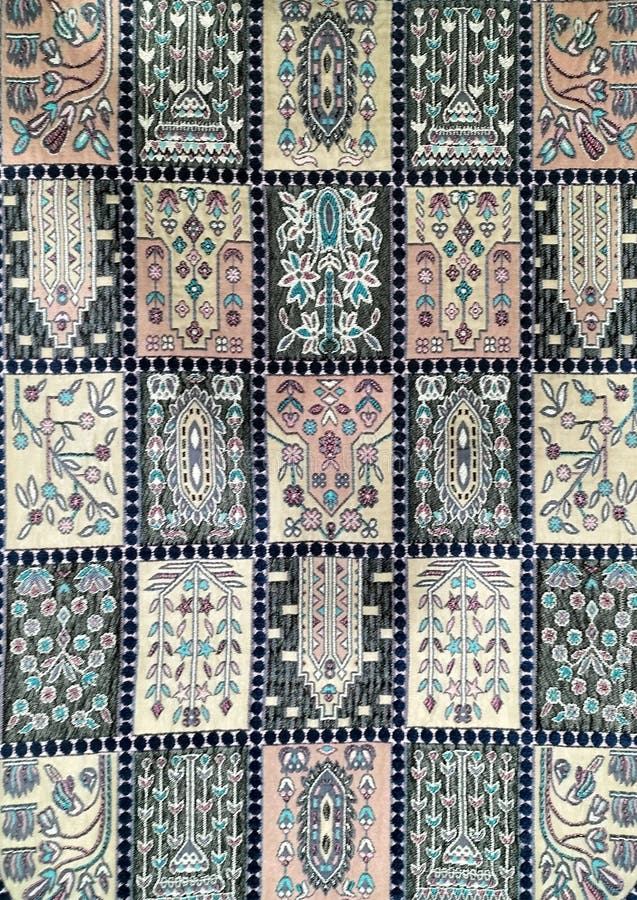 Image of Beautiful Floor Cover with Unique Abstract Pattern Stock Photo ...