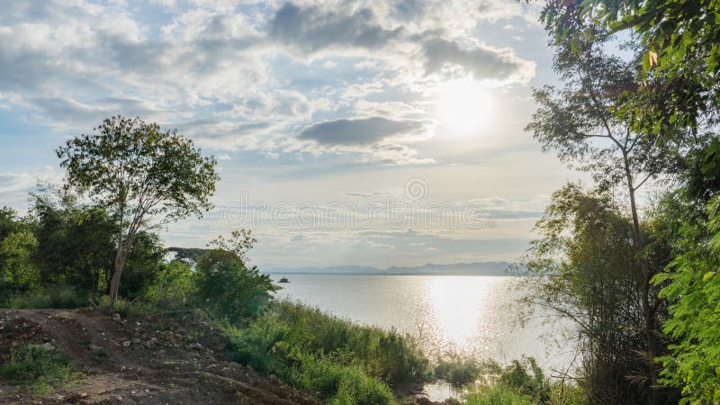 Image of a Beautiful Natural Landscape As the Sun Rises from the ...