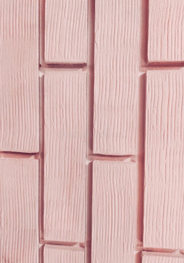 Image of Beautiful Pink Wall with Brick Pattern Stock Photo - Image of ...