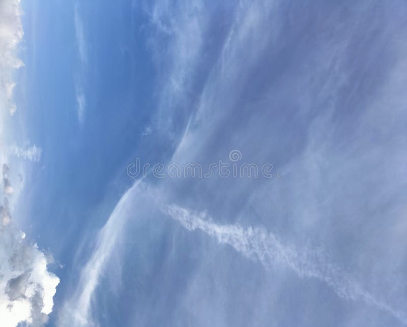 Unique Cloud Motif in the Blue Sky Stock Photo - Image of cloud, shape ...