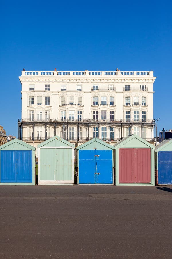 Colorful Brighton Beach Huts Stock Photo - Image of seaside ...