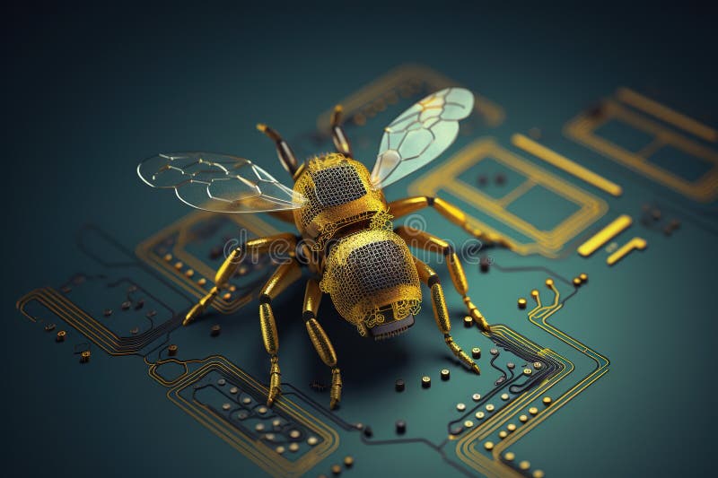 Electronic Bee Stock Illustrations – 157 Electronic Bee Stock ...