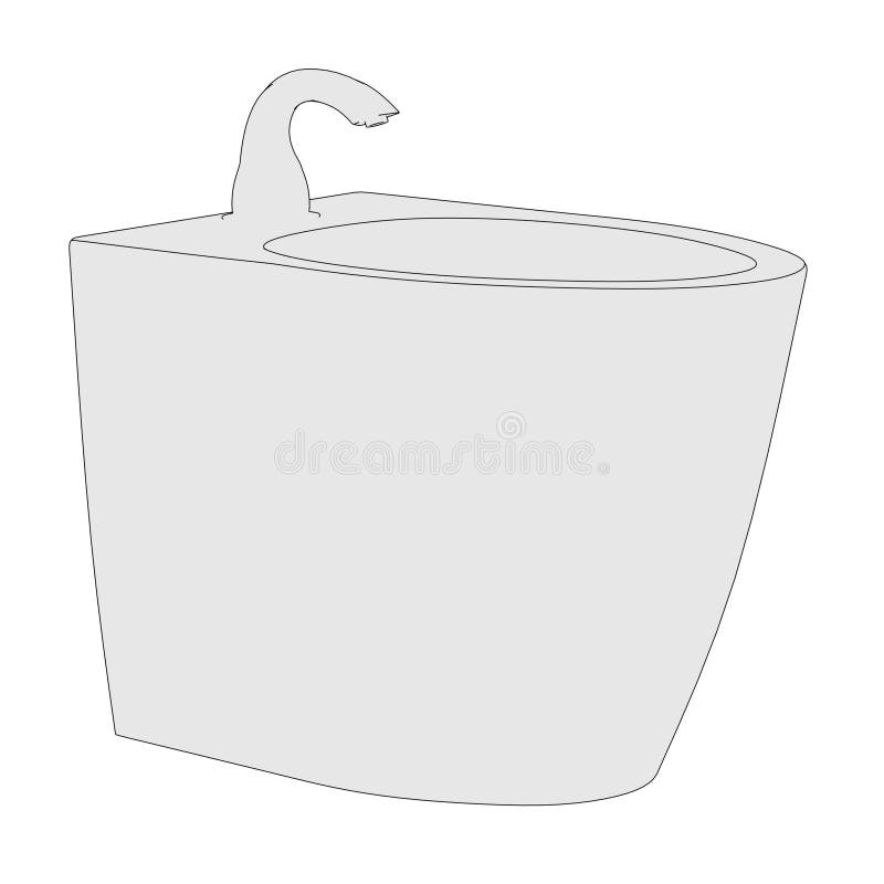 Image of Bidet (bathroom Element) Stock Illustration - Illustration of ...