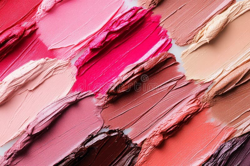 Image of Big Amount of Fresh Lipstick Smears of Different Colors ...