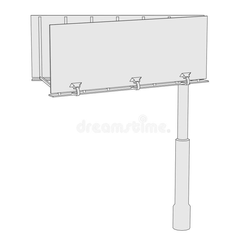 Image of billboard desk stock illustration. Illustration of toon - 36044780